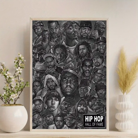 Wall Decor | New Hip Hop Hall Of Fame Music Artists Canvas Wall Art ...